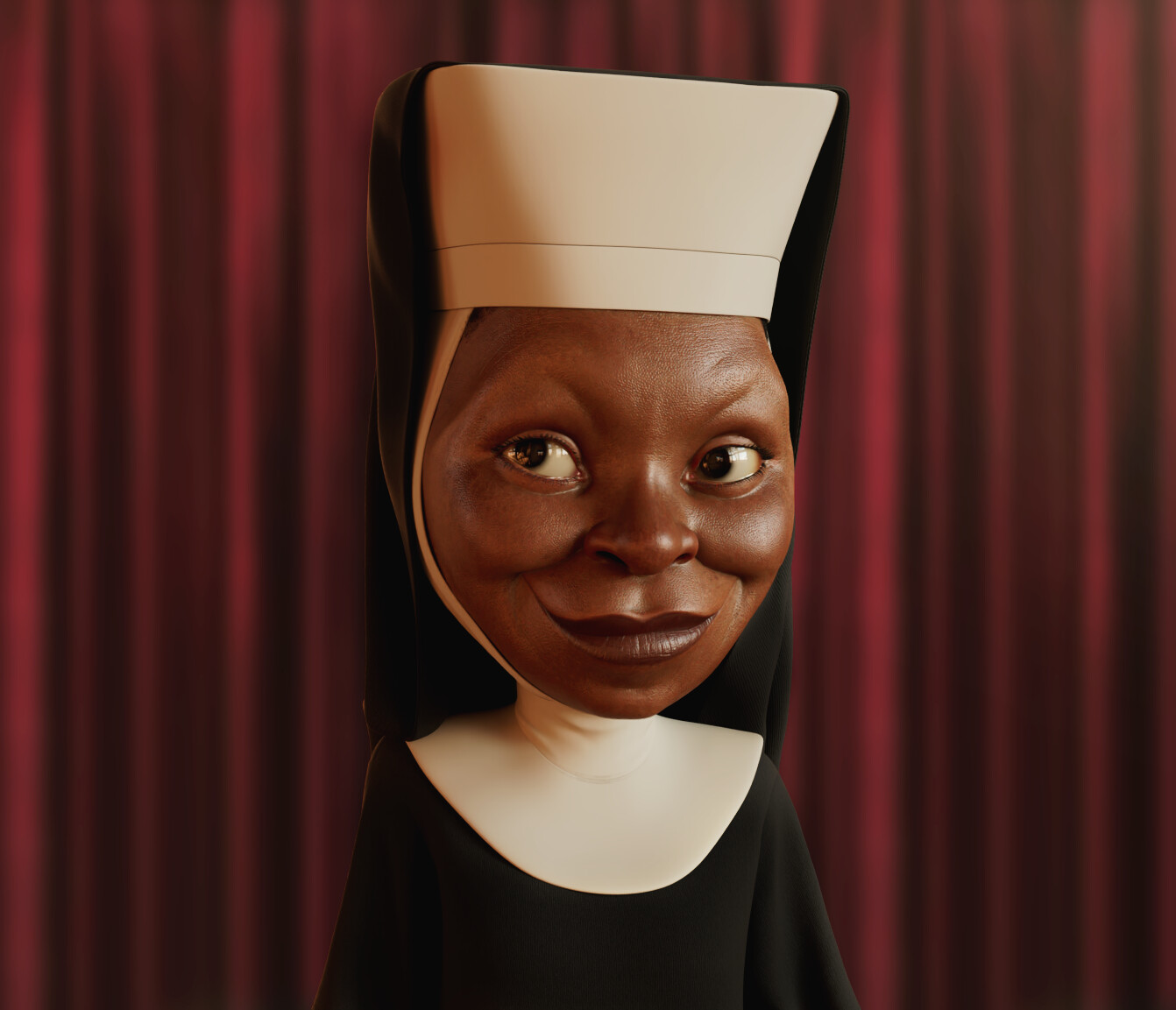 ArtStation - Oh happy day! Whoopi Goldberg