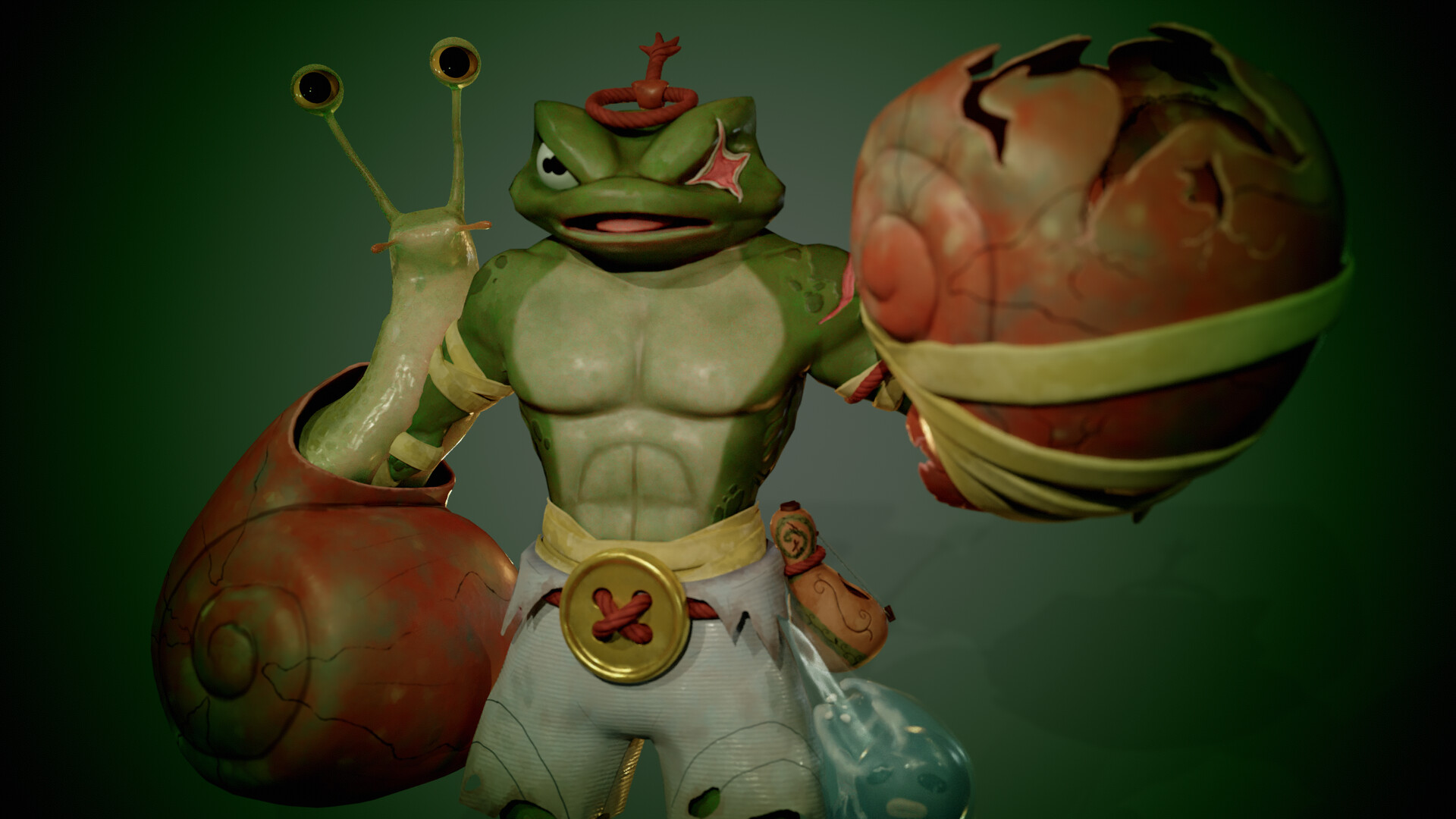 ArtStation - Boxer Frog