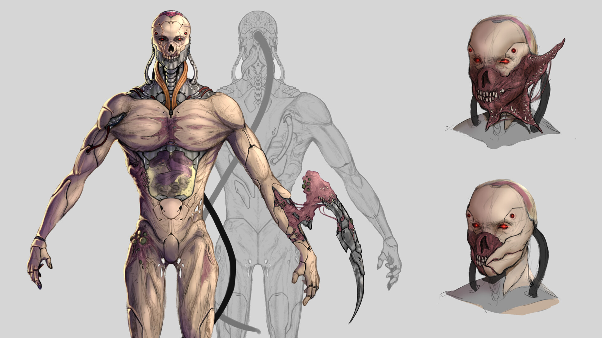 ArtStation - Cyborg villain concepts