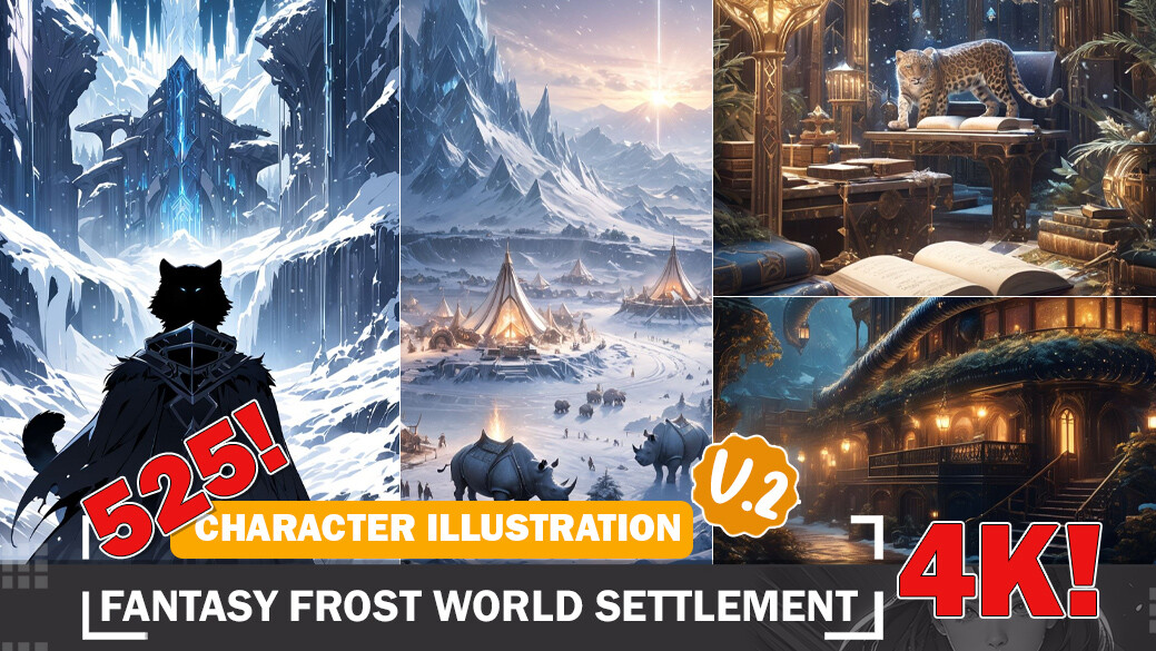4K Anime Reference Art for Artists and Enthusiasts - 525 Fantasy Frost ...