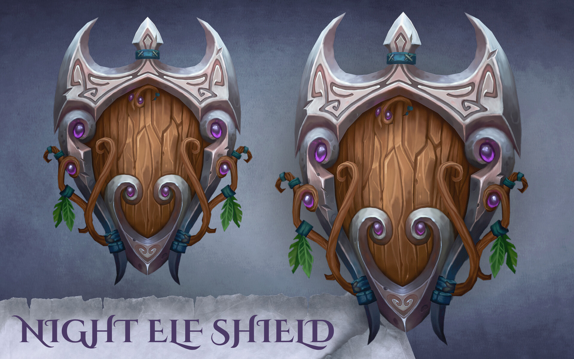 ArtStation - Night Elf Shield