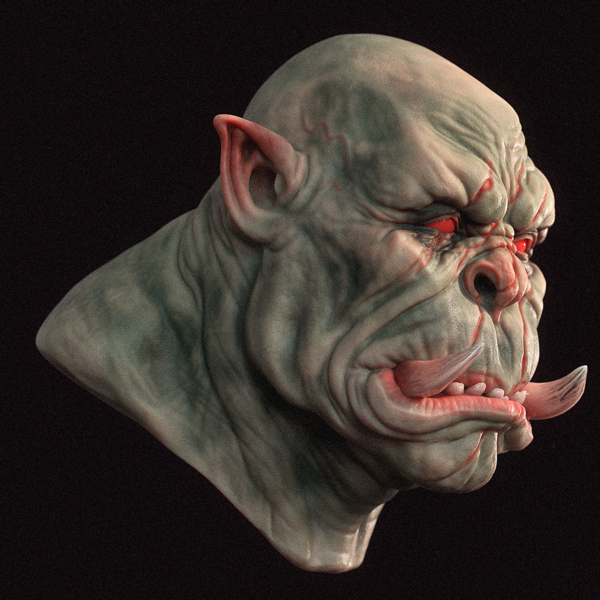 ArtStation - Orc Head Sketch