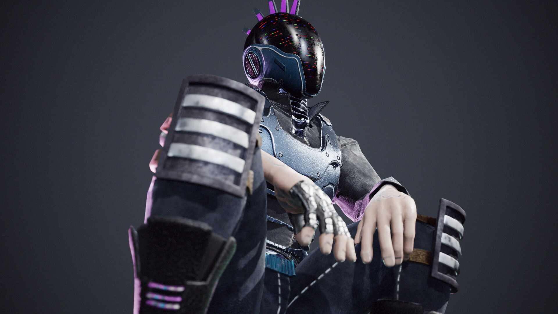 ArtStation - Cyberpunk-Style Character | Practice Piece