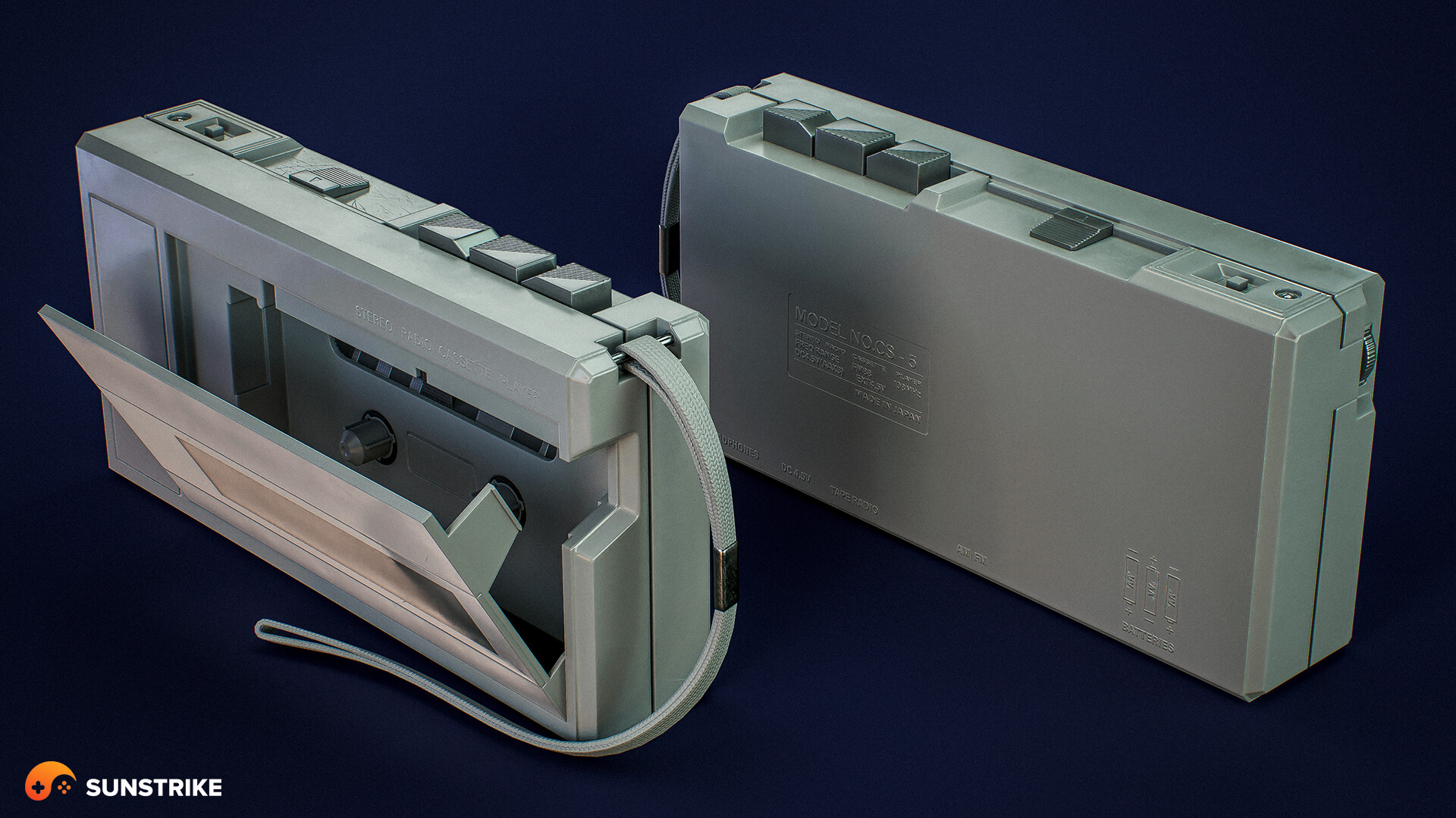 SunStrike Studios - The Cassette Player 3D Model