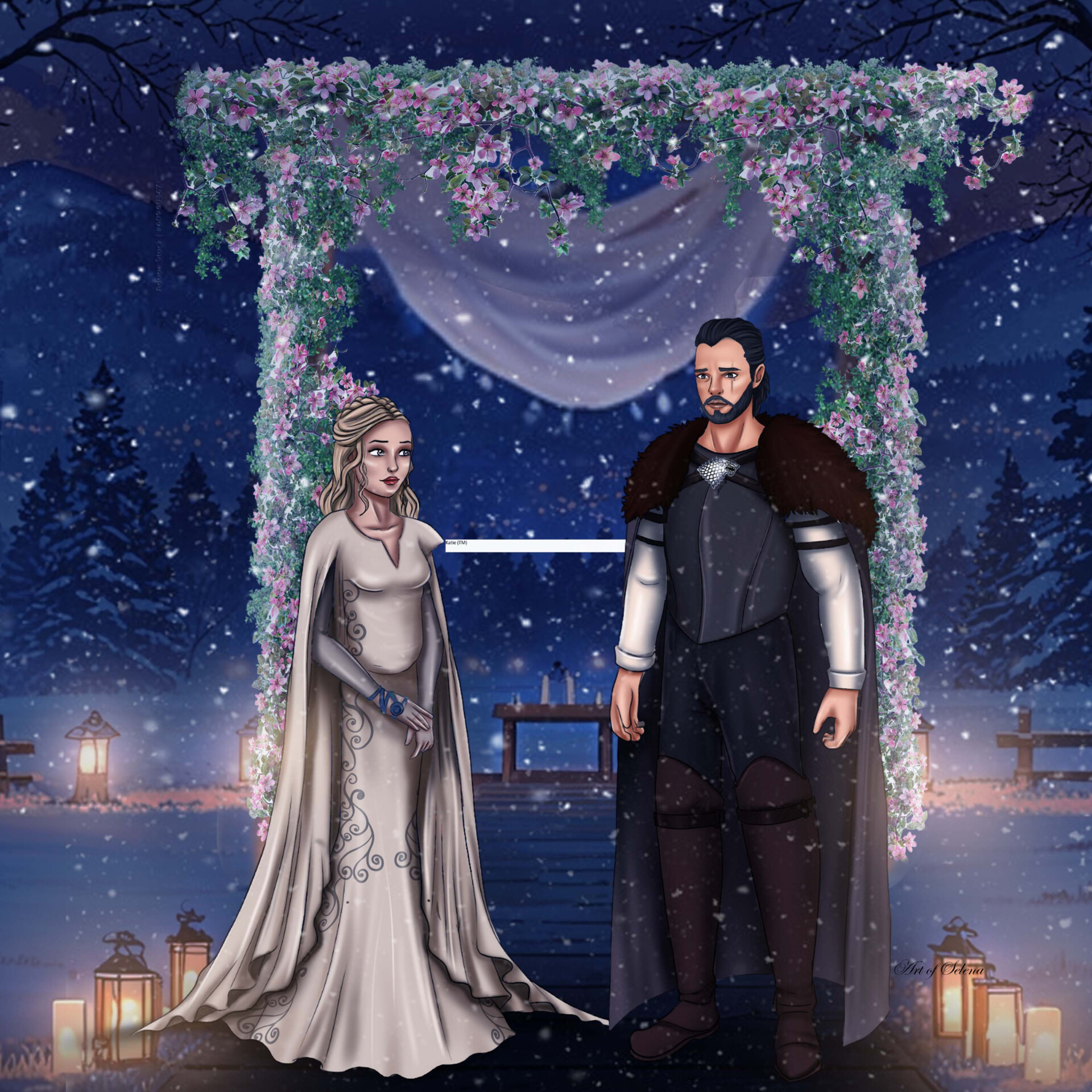ArtStation - Winter Wedding - Jon & Daenerys | Commission
