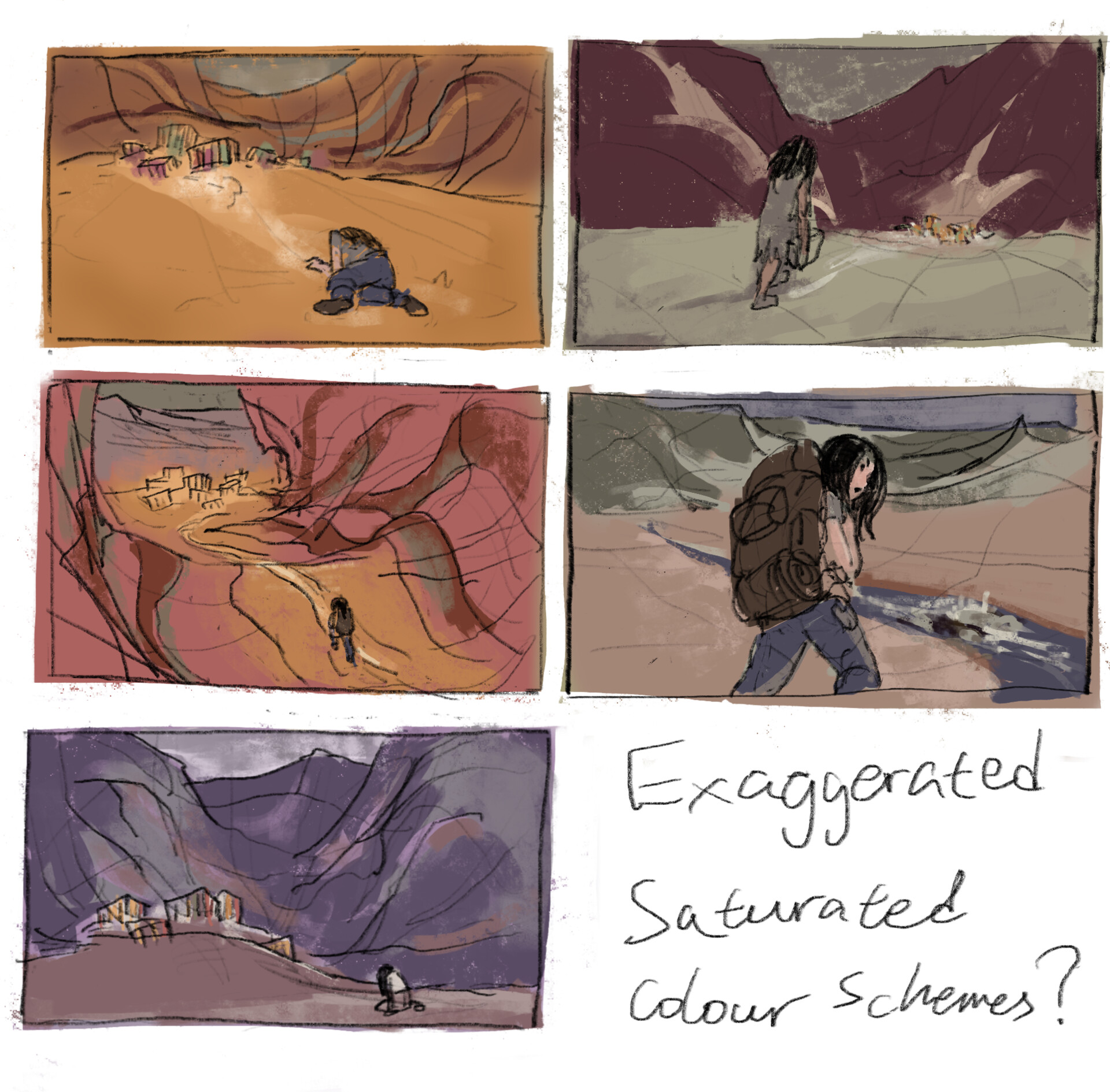 ArtStation - VisDev colour schemes