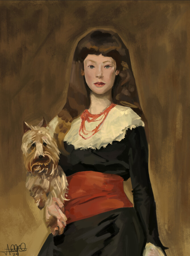 ArtStation - Master Study: Miss Beatrice Townsend by John Singer Sargent