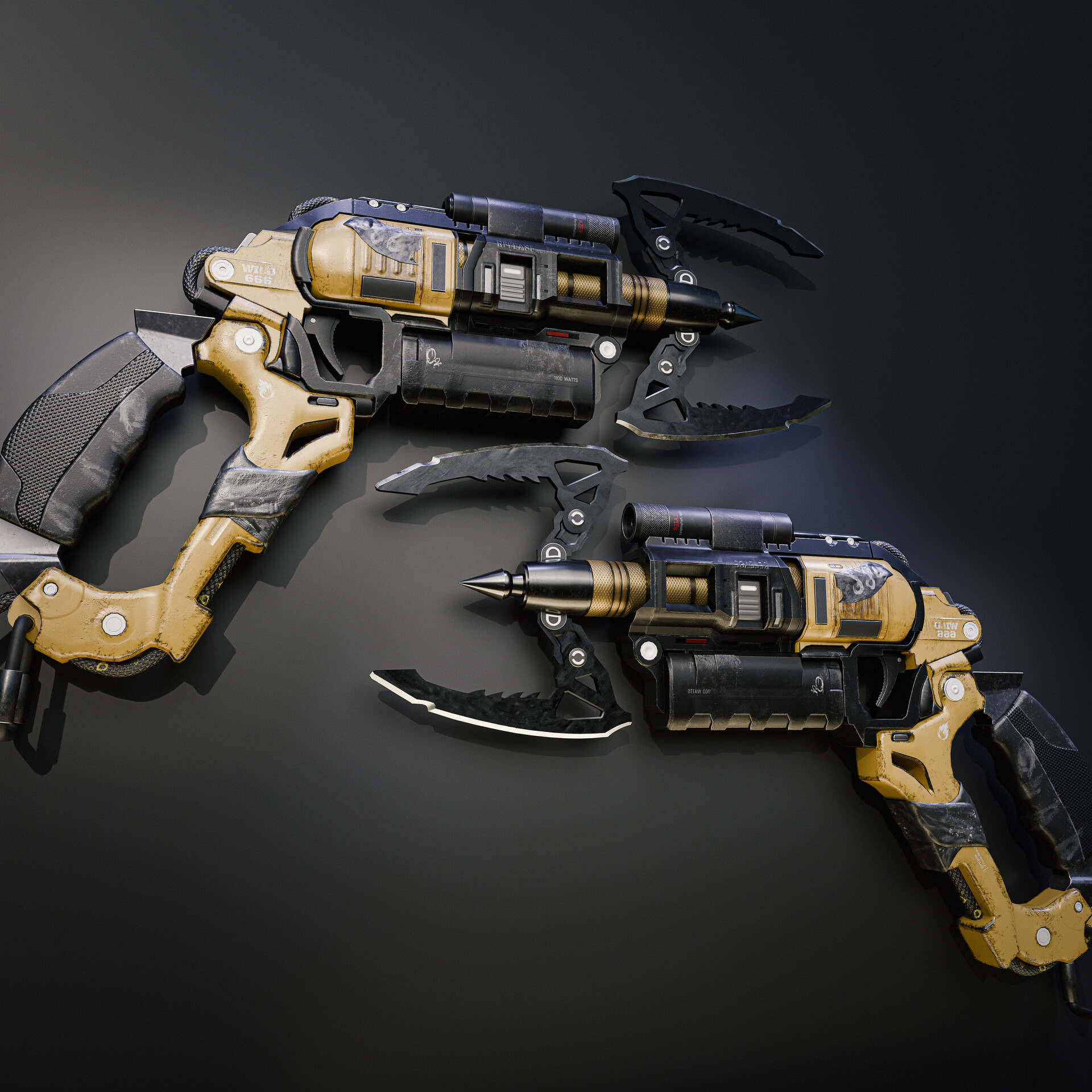 ArtStation - Ruin’s Grapple Gun – Weapon Concept Recreation