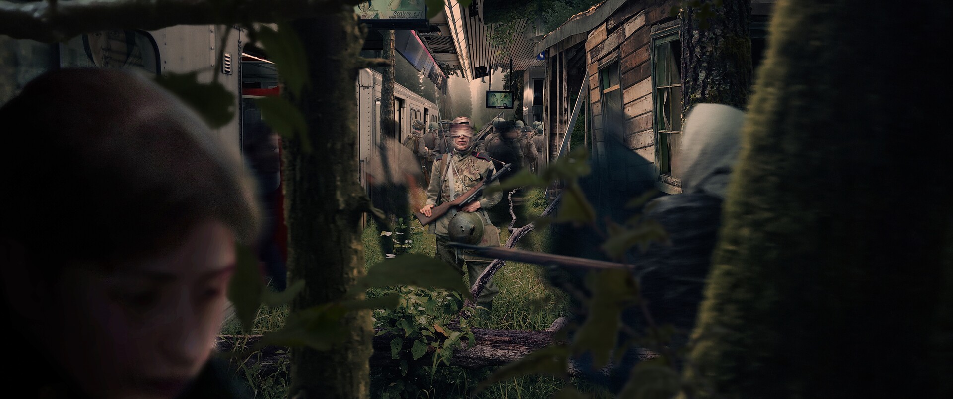 ArtStation - A vision of an old comrade at the station 30 years after the war