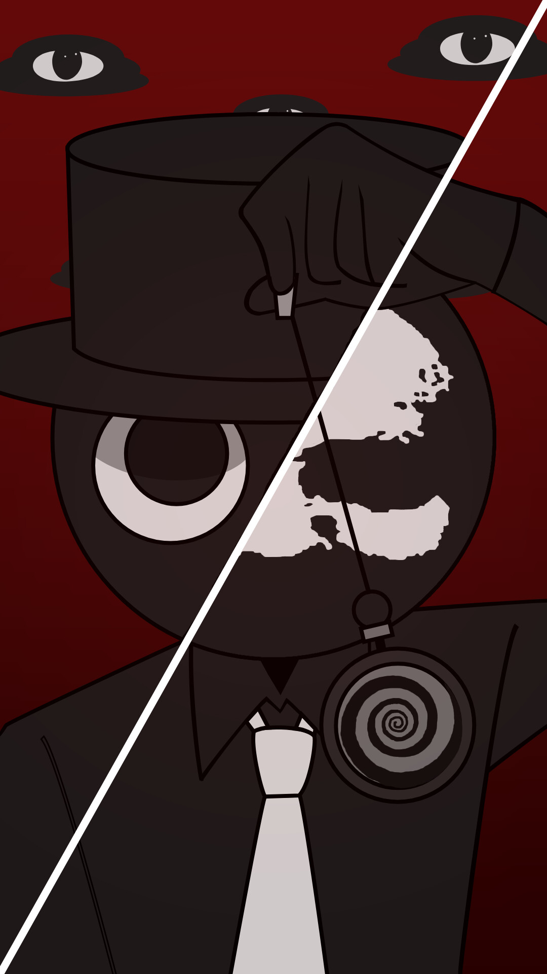 ArtStation - Sprunki Mr. Black Phase 1 and 2 Wallpaper