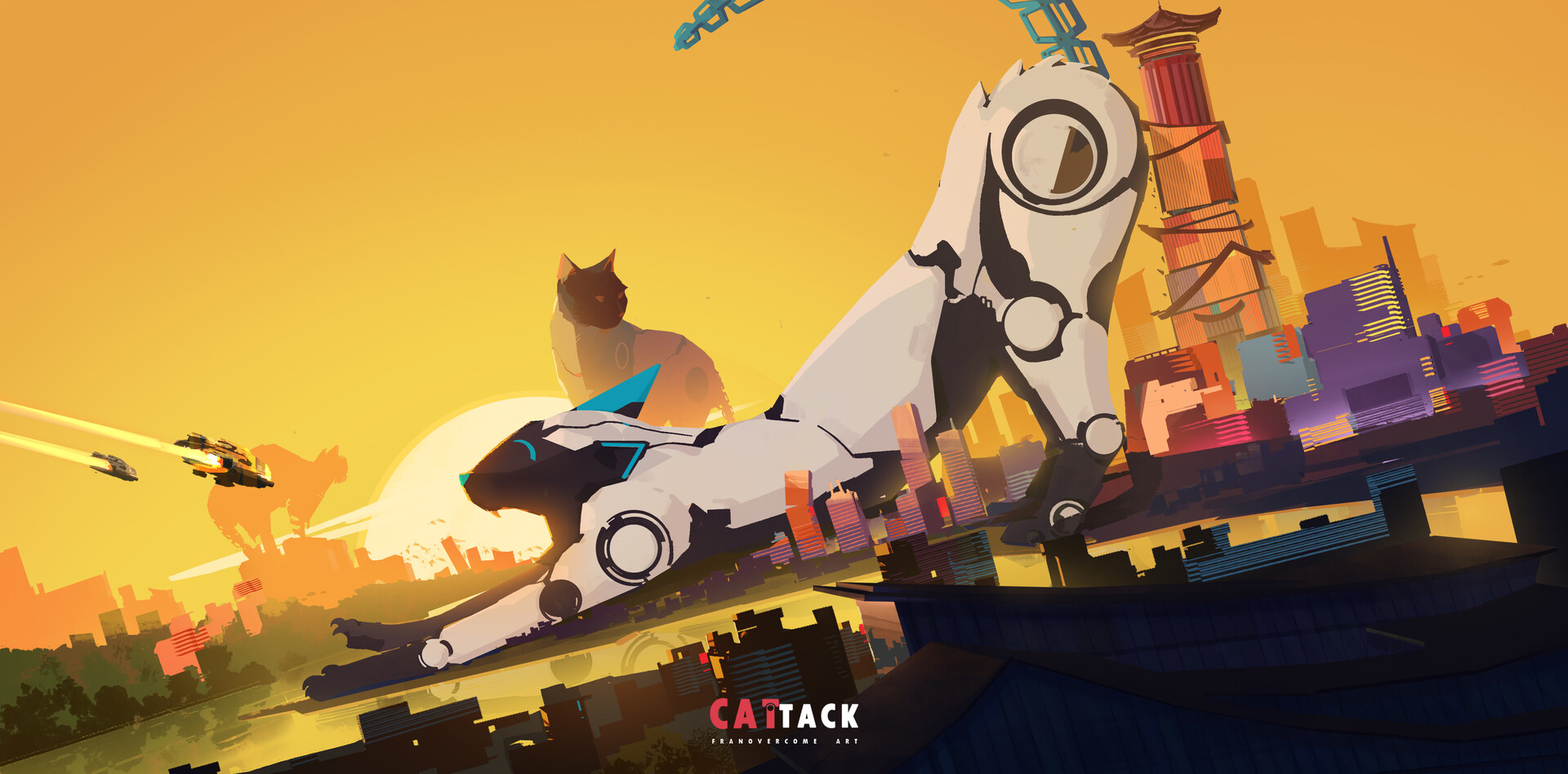 ArtStation - cat attack