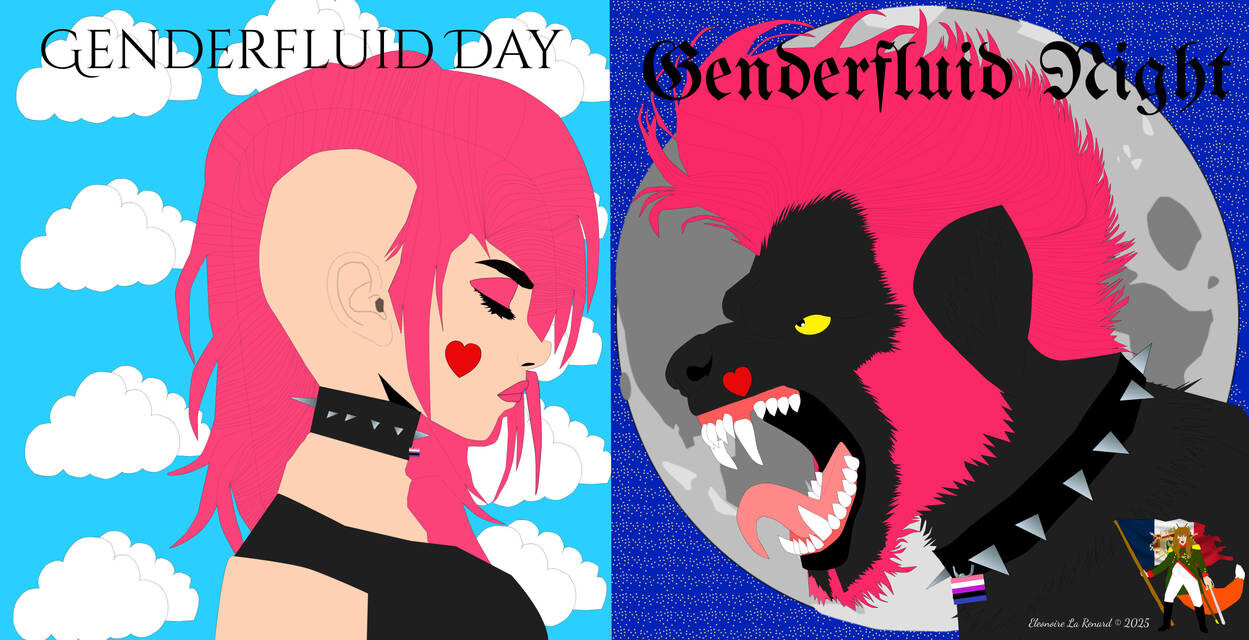 ArtStation - Genderfluid Day, Genderfluid Night