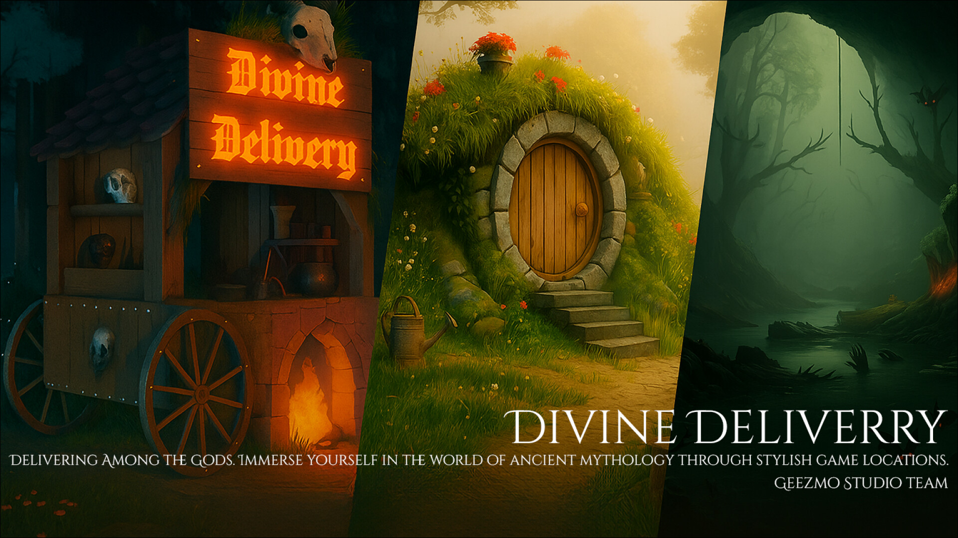 ArtStation - Divine Delivery: Realms of the Gods