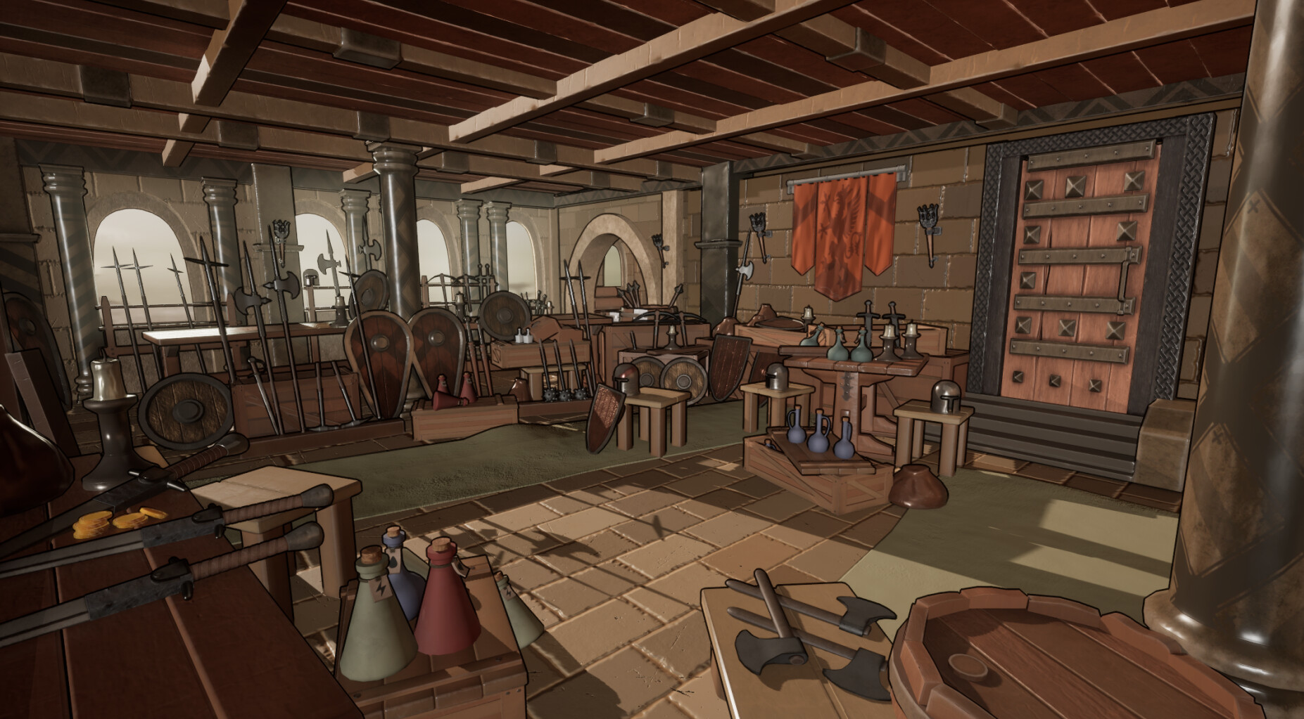 ArtStation - Medieval Barracks Interior - Environment Art