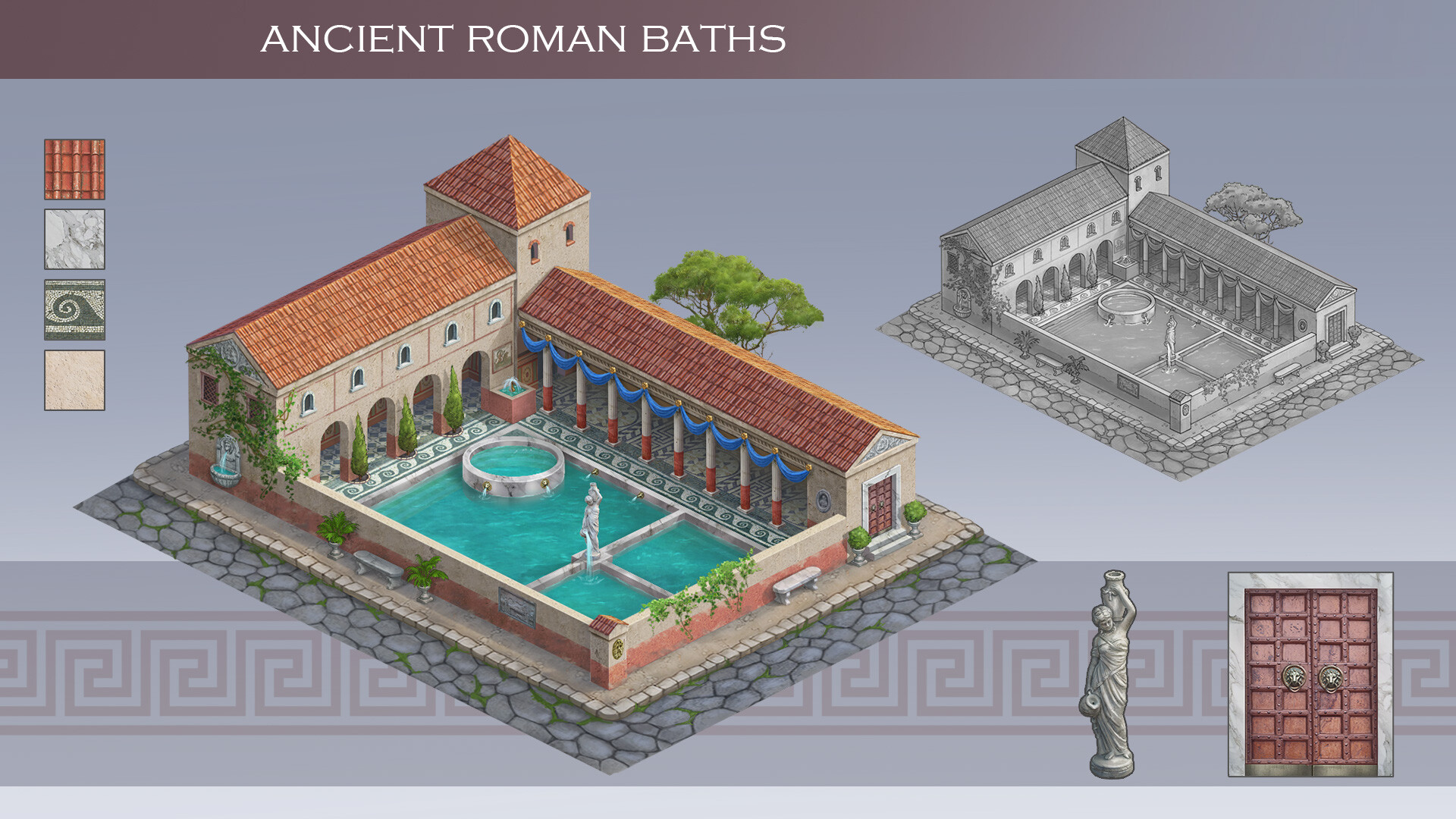 ArtStation - Ancient Roman Baths