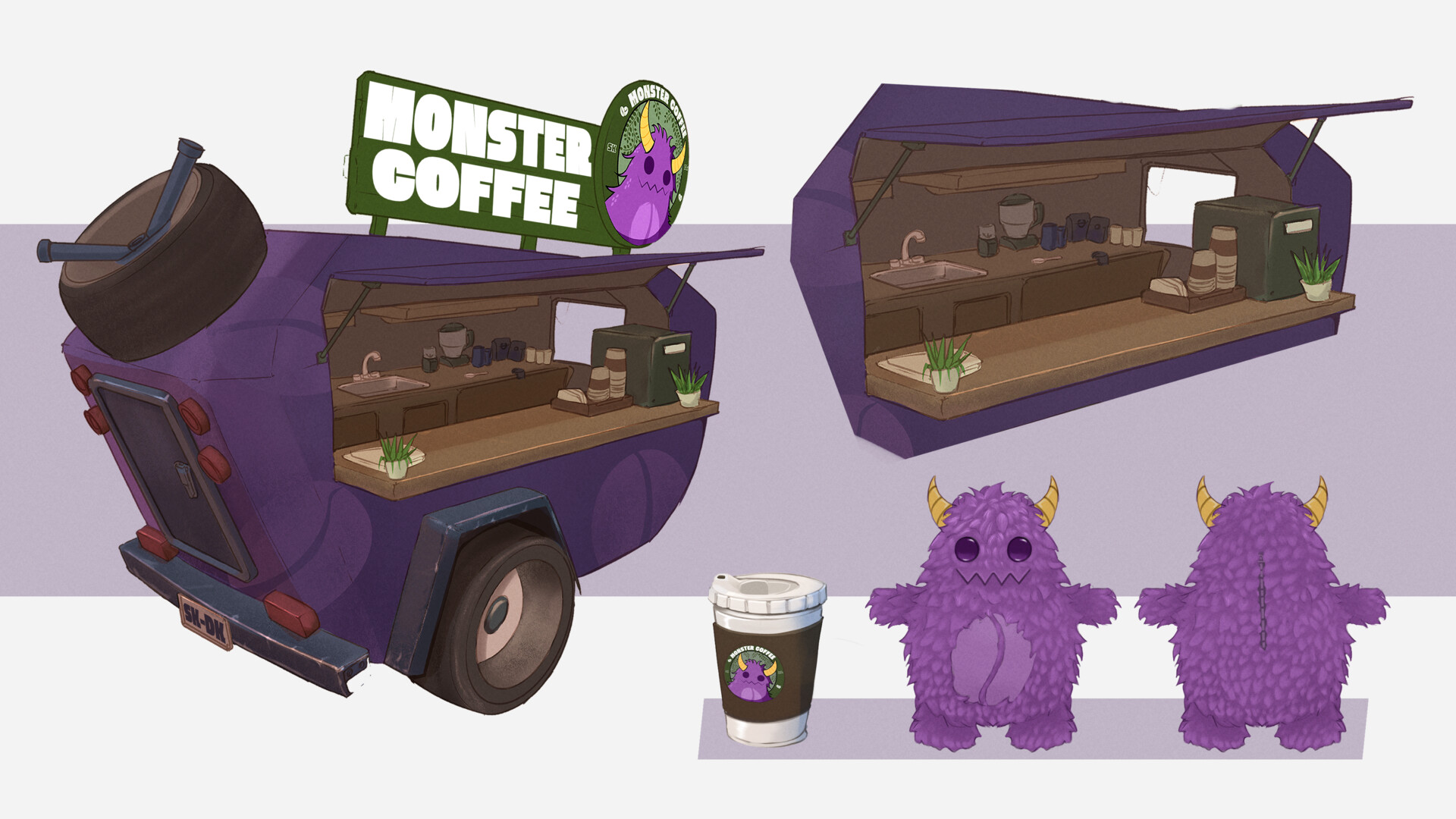 ArtStation - Coffee vehicle design