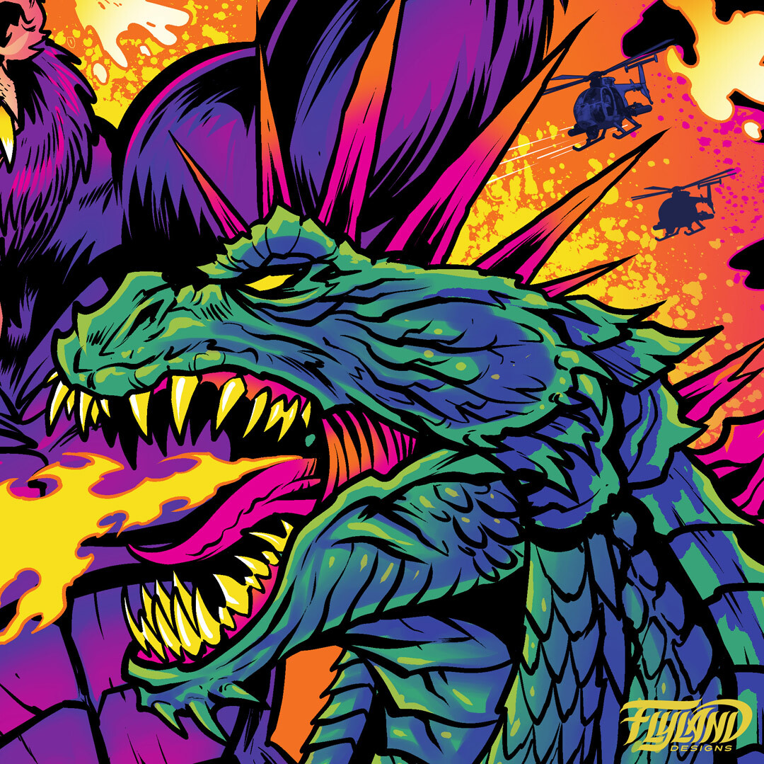 Brian Allen - Punk Godzilla vs Kong Poster Art