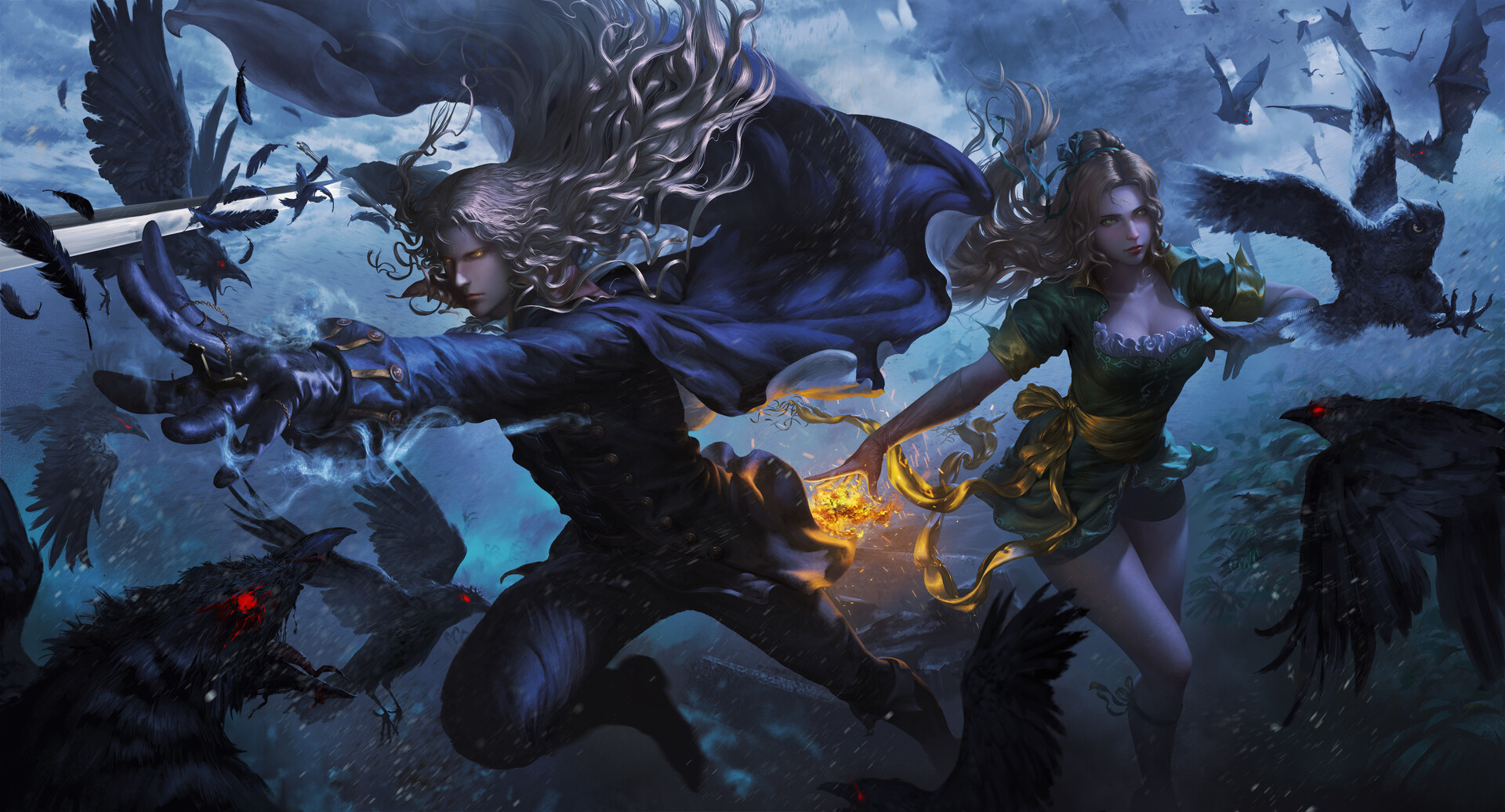 ArtStation - Castlevania: Symphony of the Night恶魔城同人创作