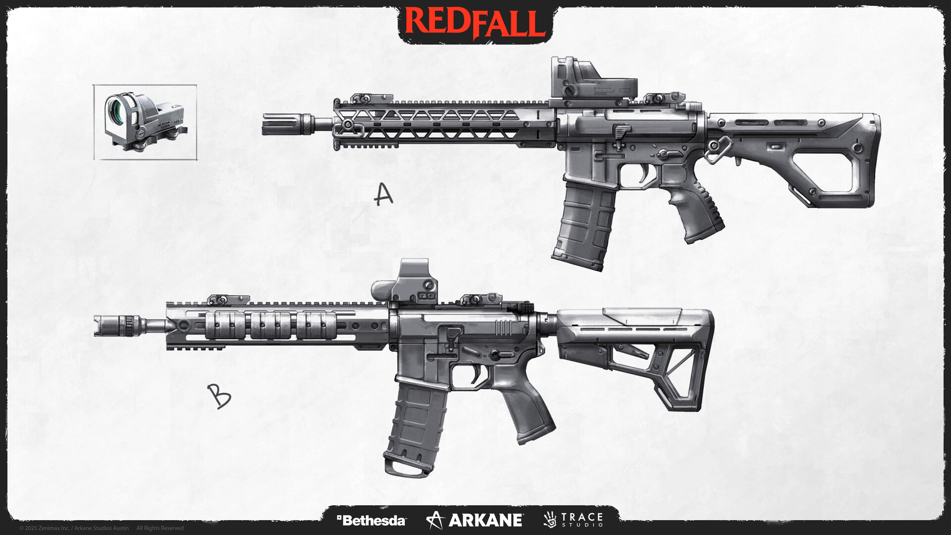 TRACE studio - Redfall: Weapon Concept Art
