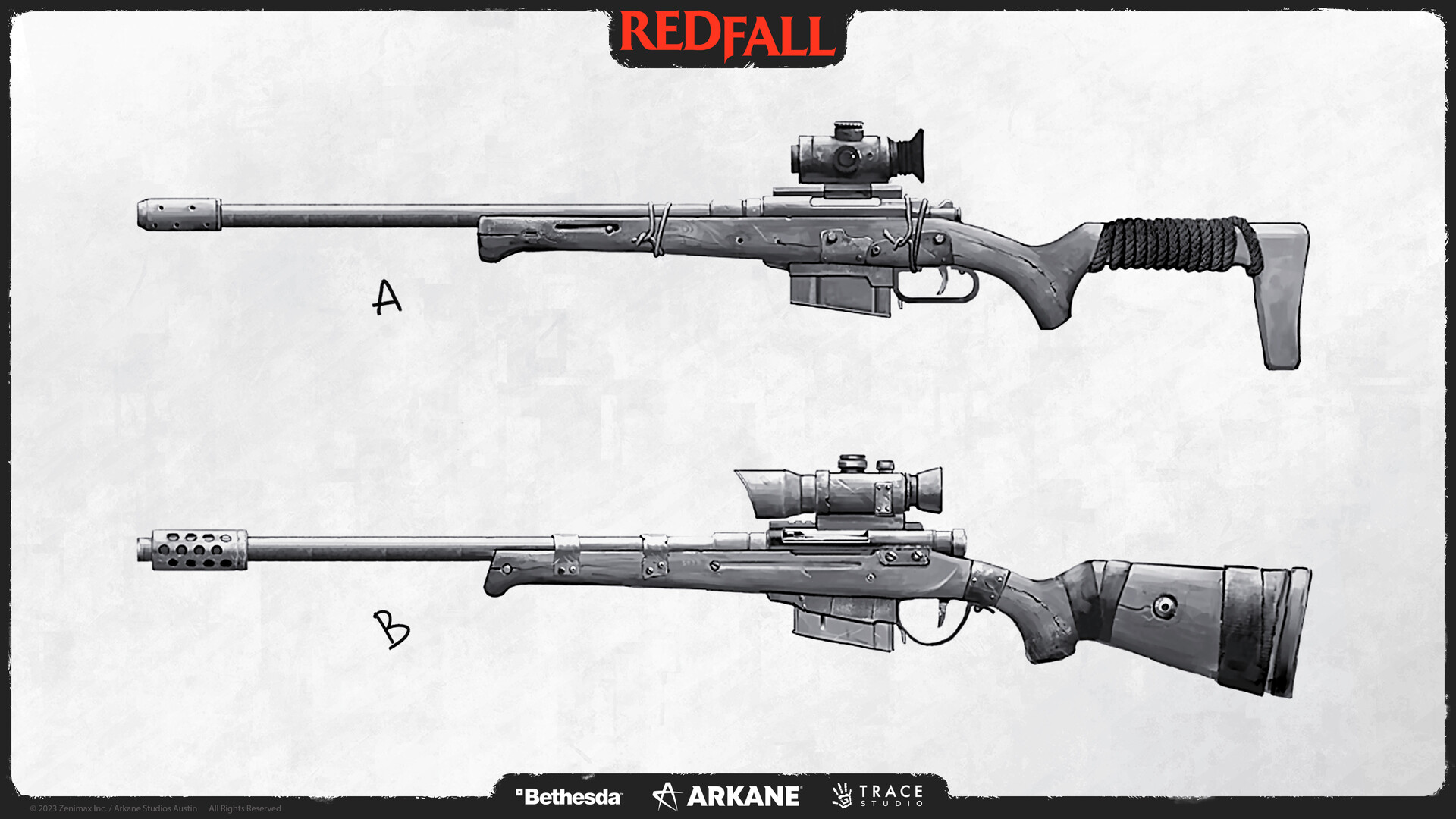 TRACE studio - Redfall: Weapon Concept Art