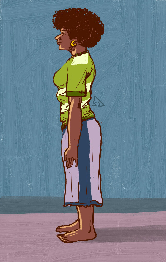 ArtStation - Female Character profile view