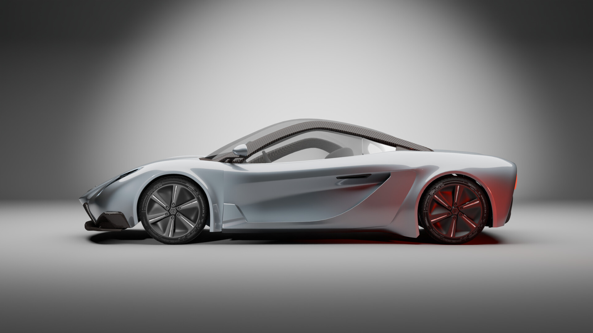 ArtStation - Futuristic Hypercar Concept – Side Profile Render