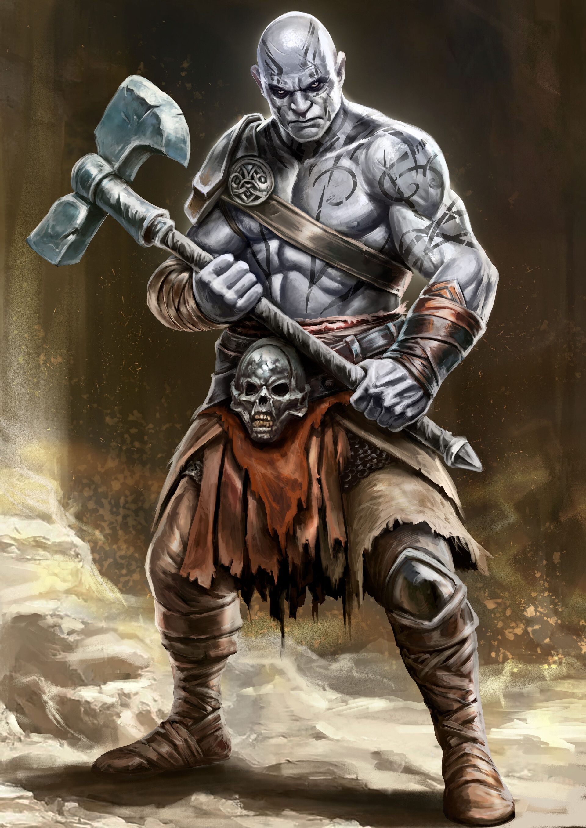 ArtStation - Goliath Barbarian D&D art