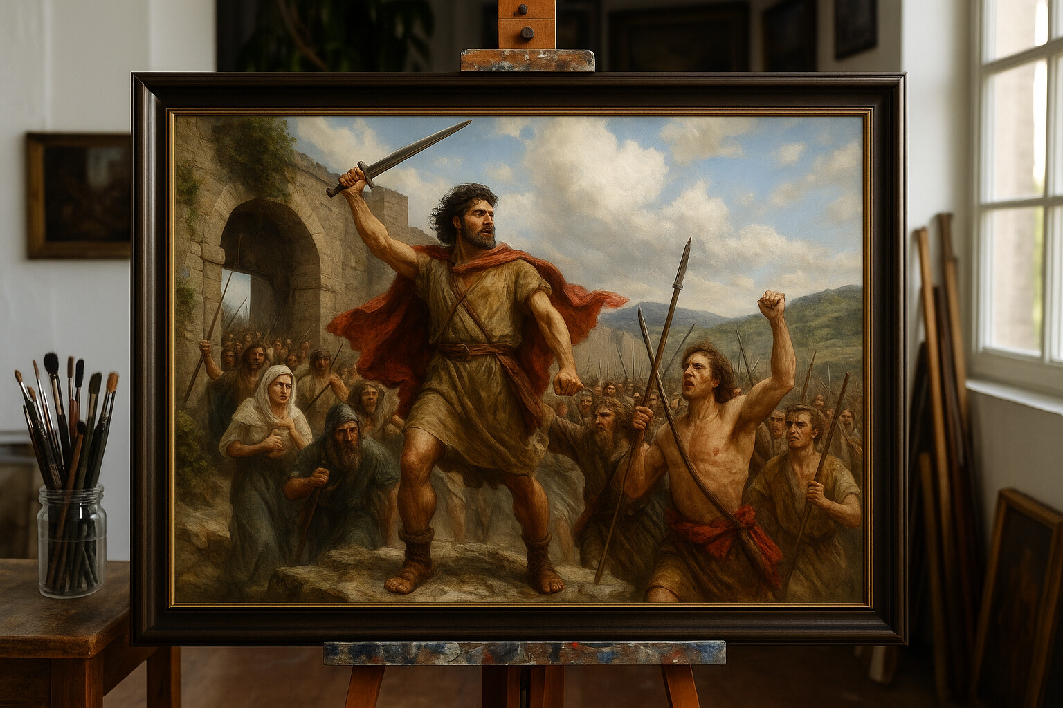 ArtStation - Spartacus Leading the Revolt – Original Oil Painting of ...