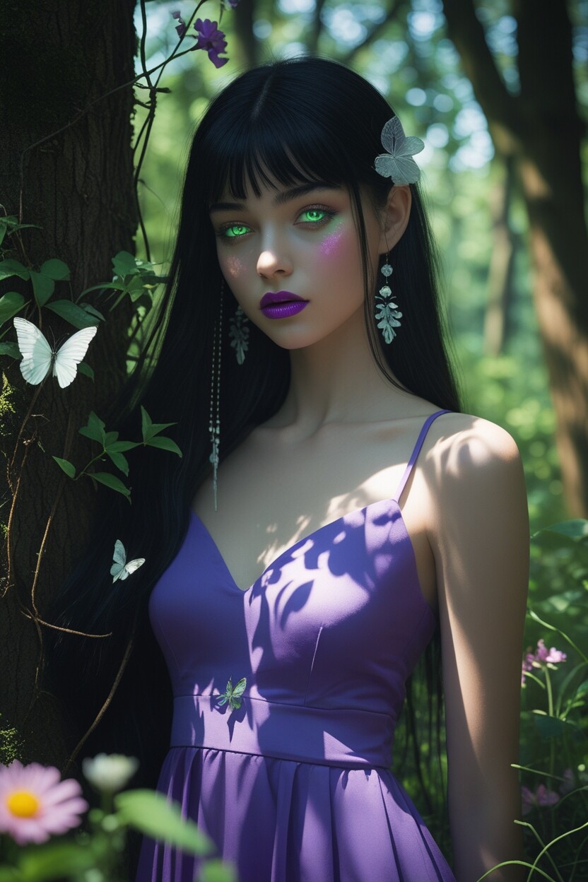 ArtStation - 🌿Dama Violeta del Bosque Encantado 💜 🍃