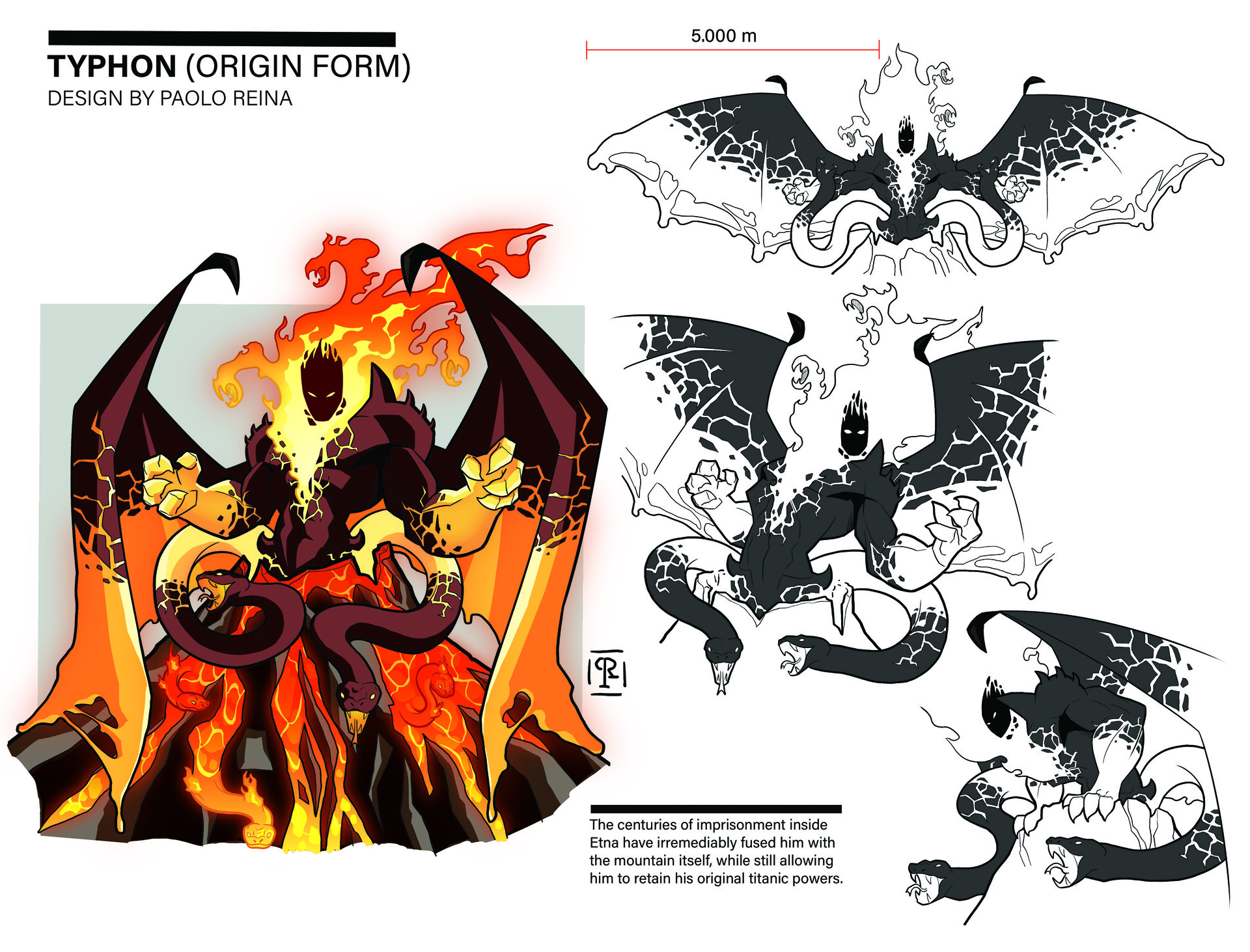 ArtStation - Character Design TYPHON (origin form)