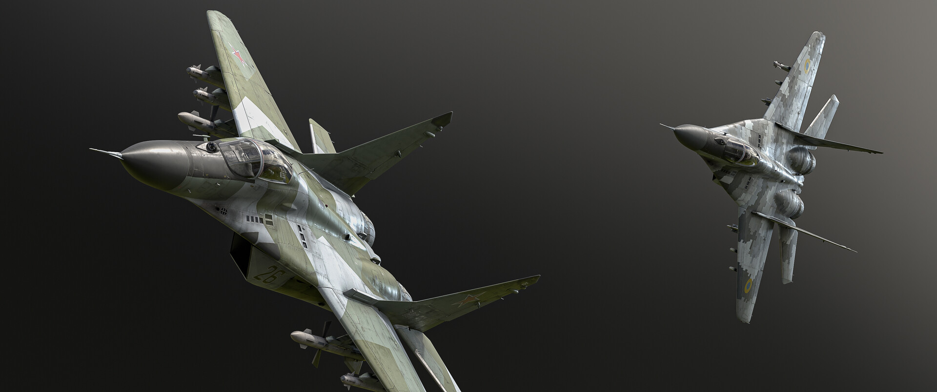 ArtStation - MiG-29 in Action: Dogfight Scene