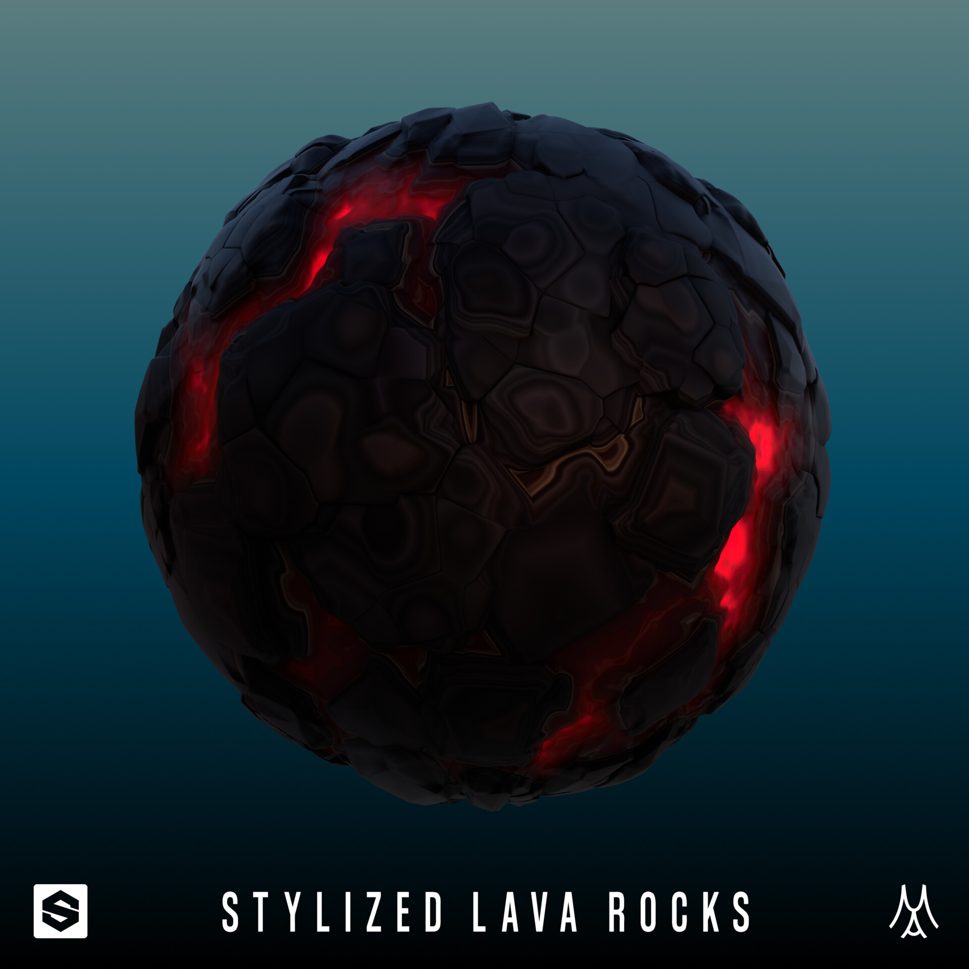 ArtStation - STYLIZED LAVA ROCKS