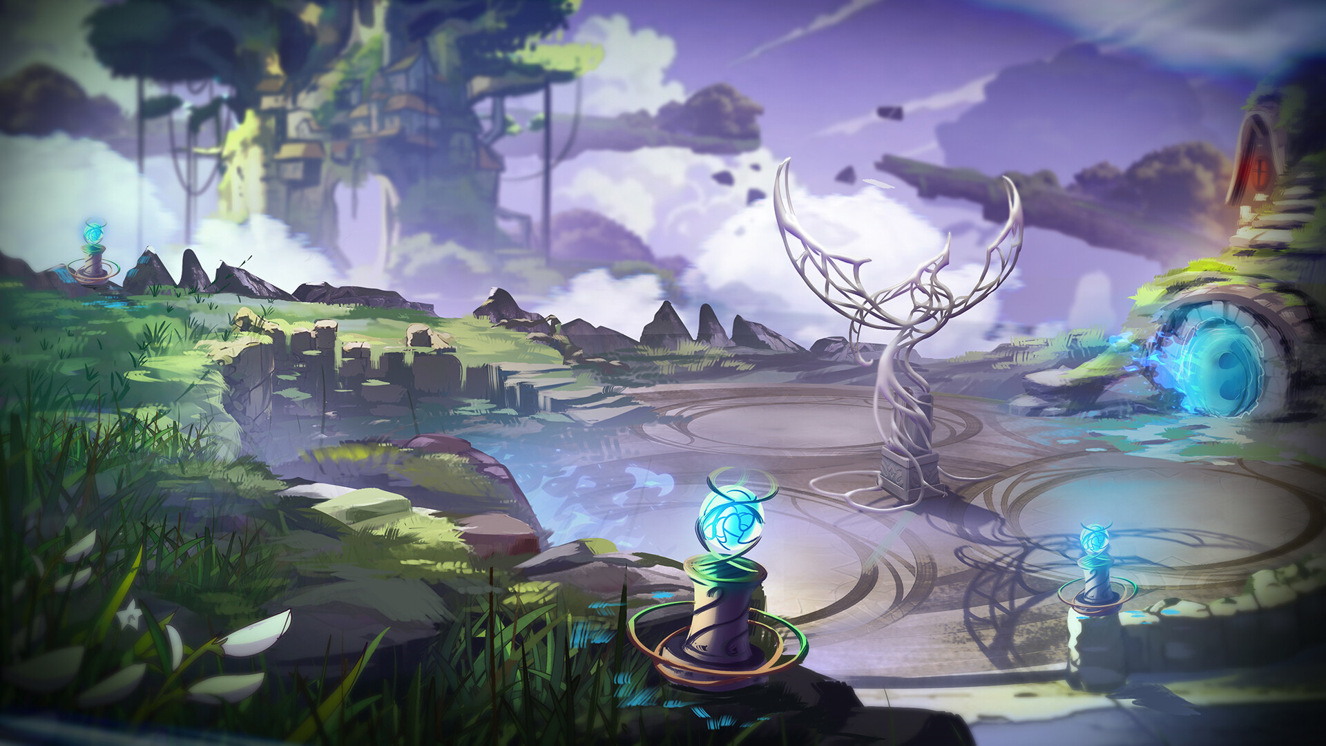 Andy Jaramillo - Sanctuary of the Skybound Roots - Concept art