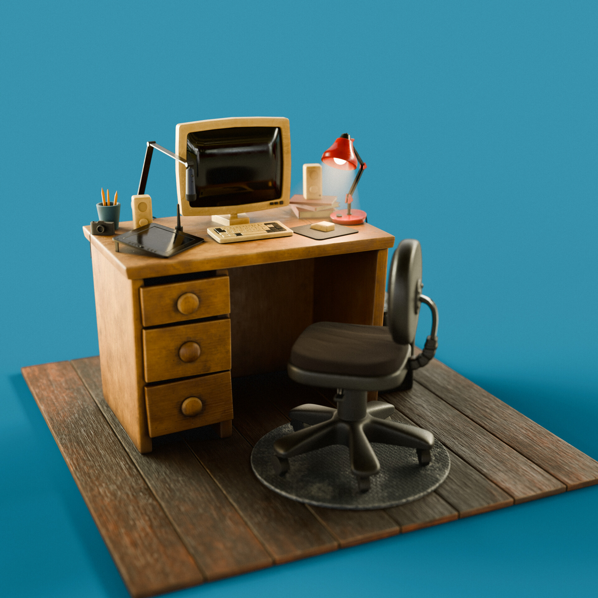 ArtStation - Cartoon desk