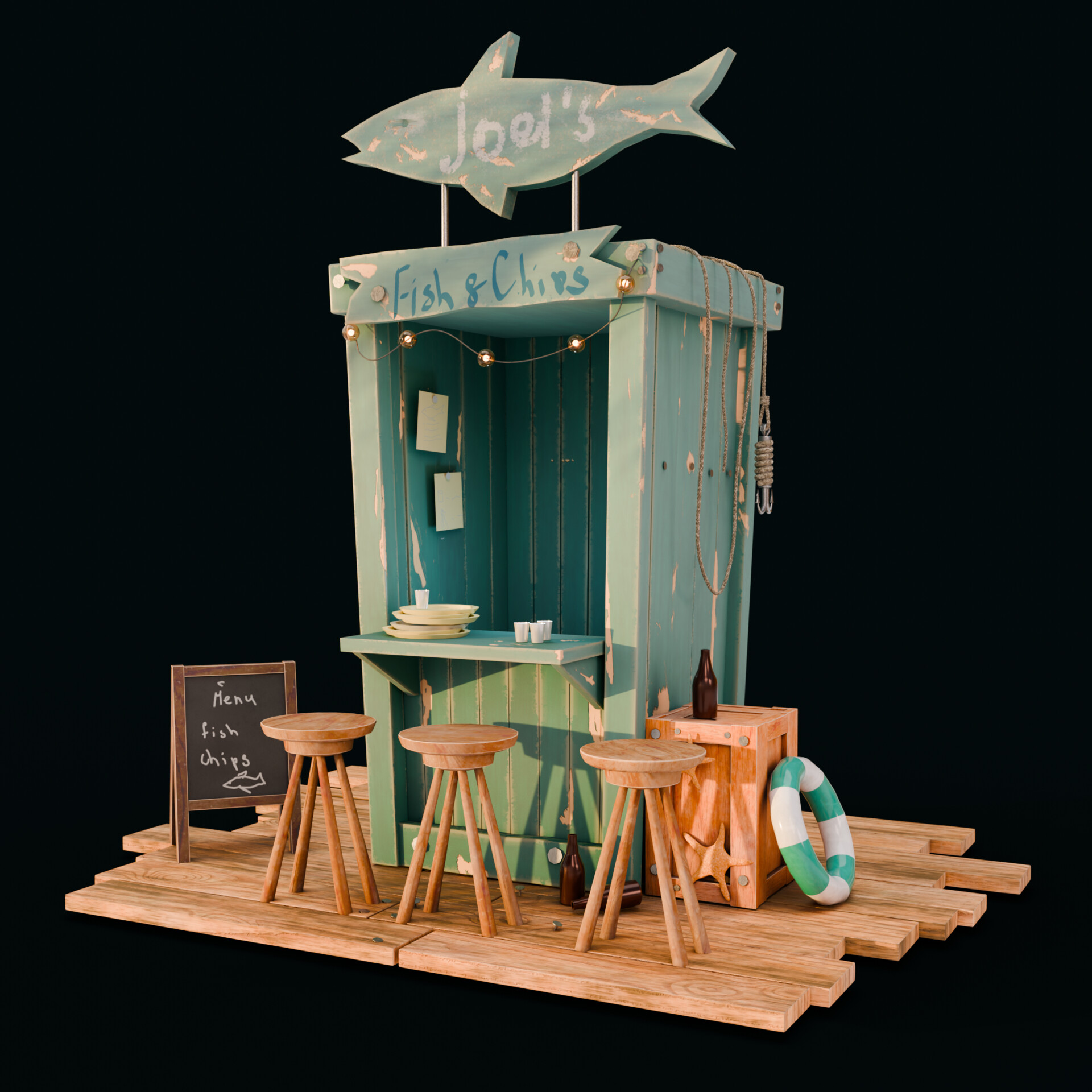 ArtStation - Stylized Fishmarket