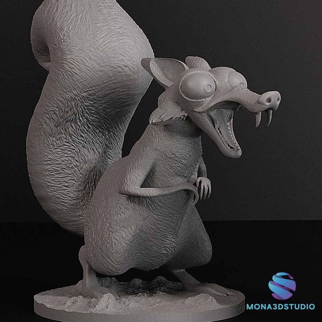 ArtStation - Scrat & Scratte – 3D Models with Presupported STL Files ...