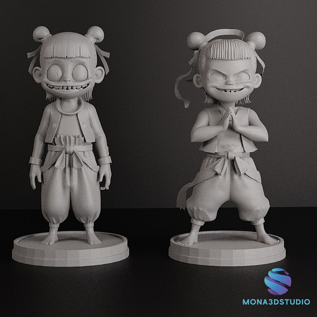 ArtStation - Nezha 2 figures - 3D PRINTING