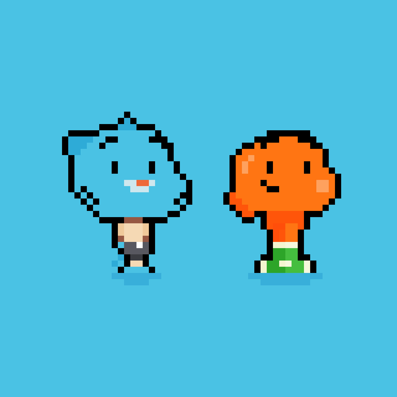 ArtStation - The Amazing World of Gumball | Pixel art