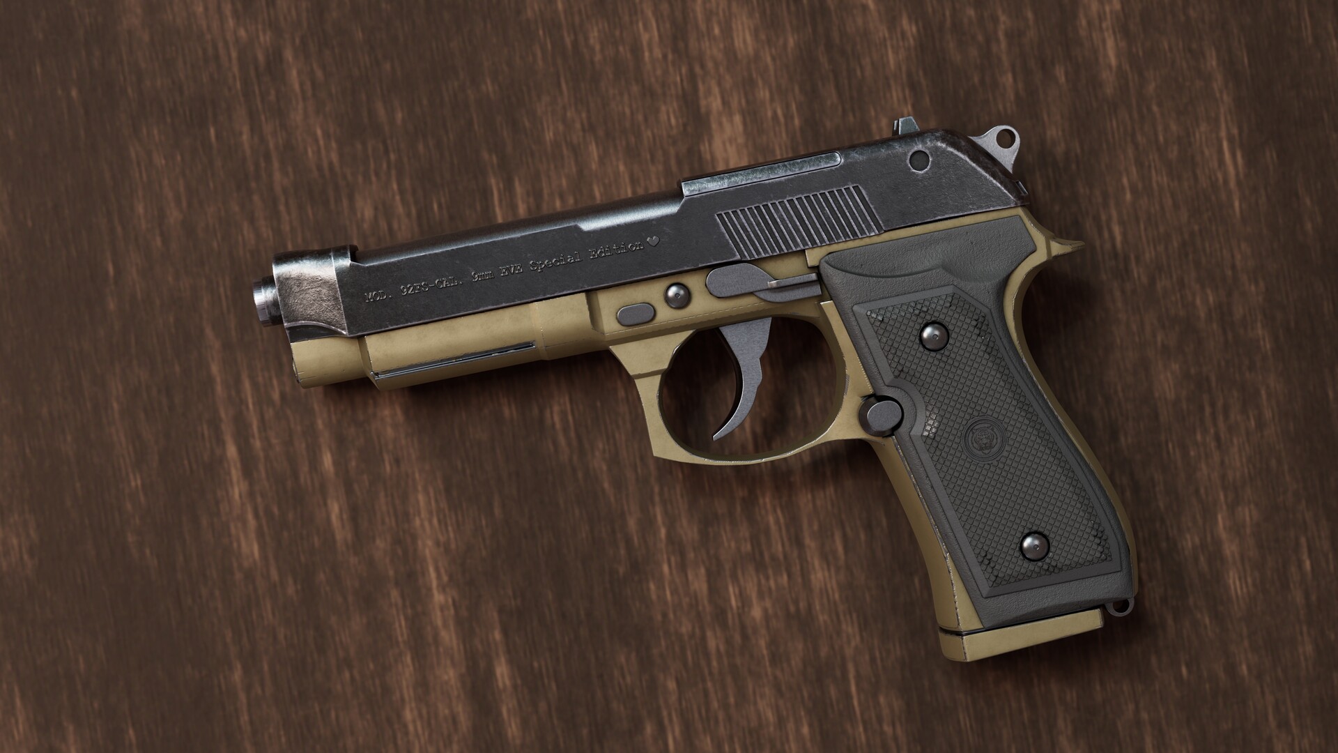 ArtStation - Modeling work-Beretta gun