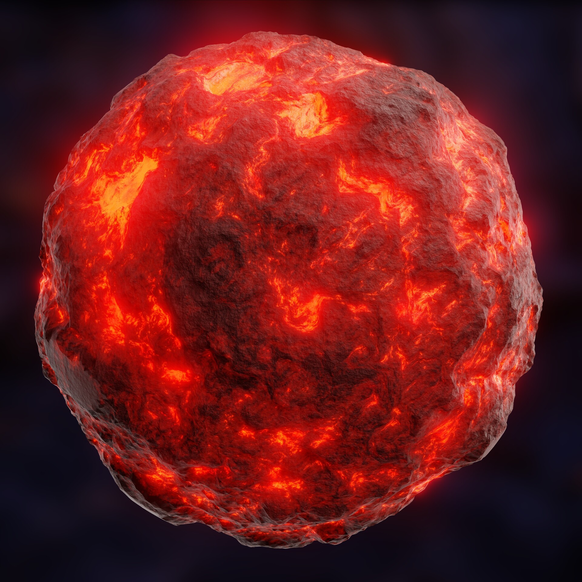 Ryan King - Procedural Molten Lava Material (Blender Tutorial)