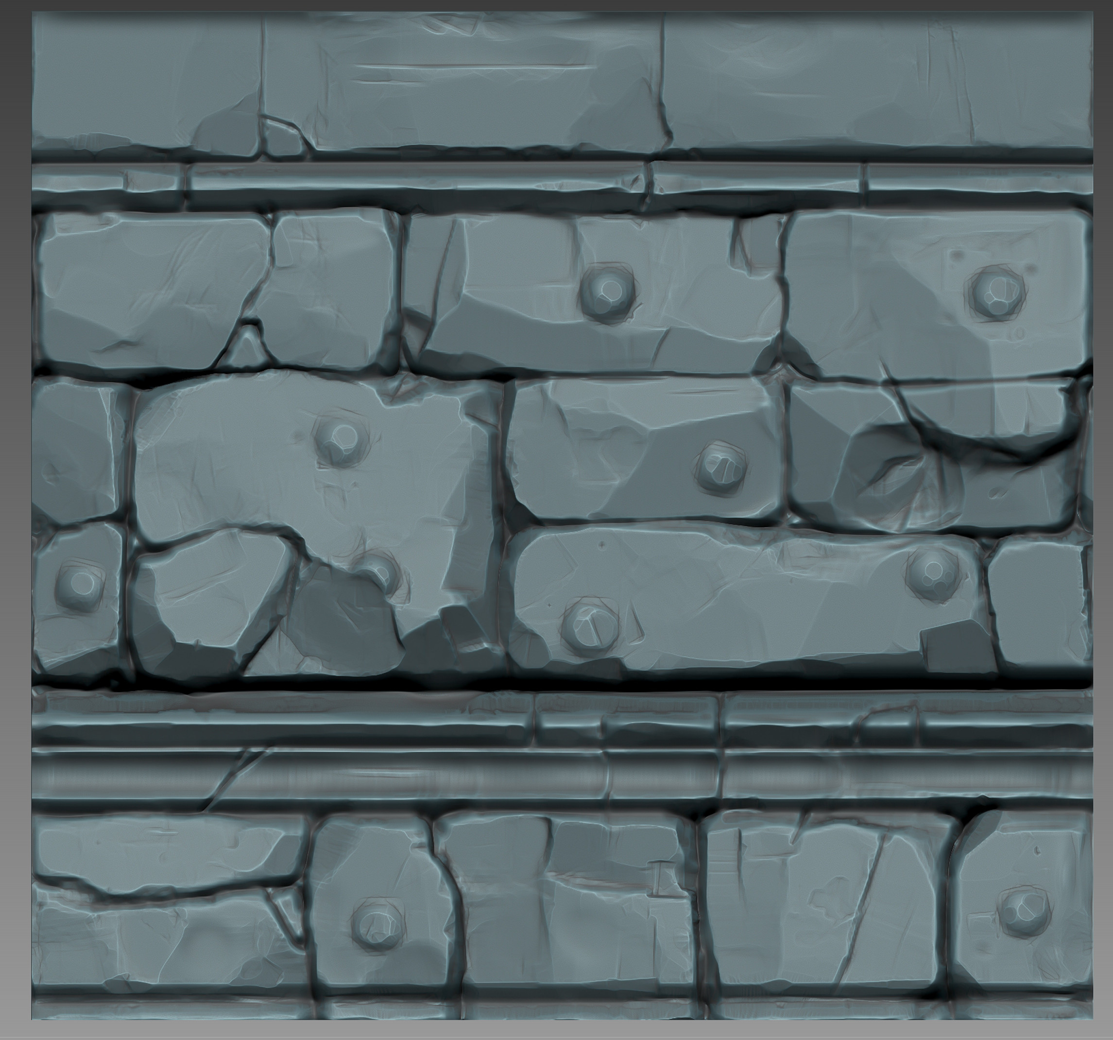 Ethan Olson - Stylized Stone Wall
