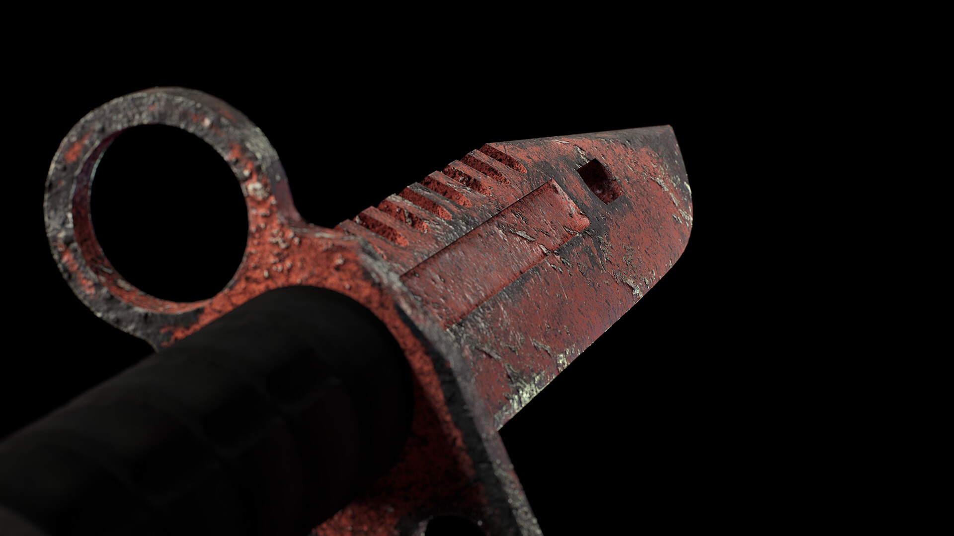 Aryan Barure - 🔪 Rusty Bayonet – Real-Time Asset Study