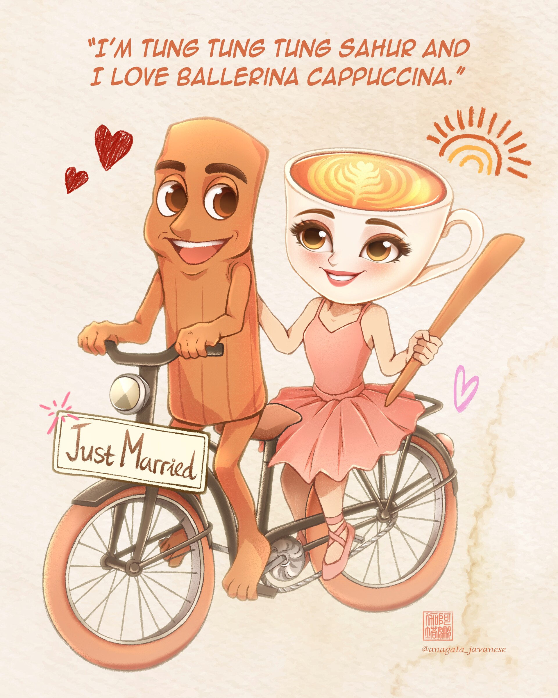 ArtStation - Tung Tung Tung Sahur and Ballerina Cappuccina