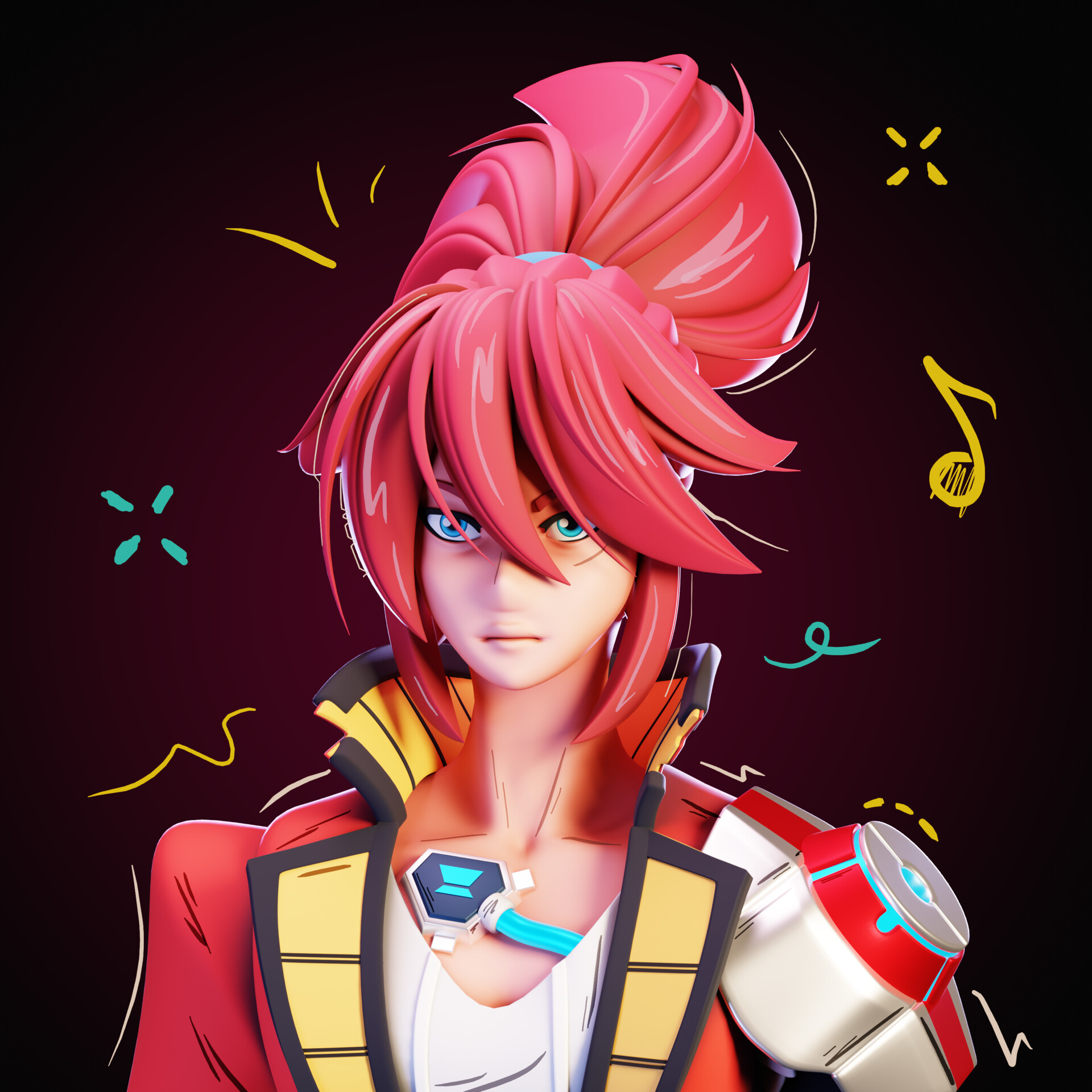 ArtStation - Korsica Fanart Hi-Fi Rush