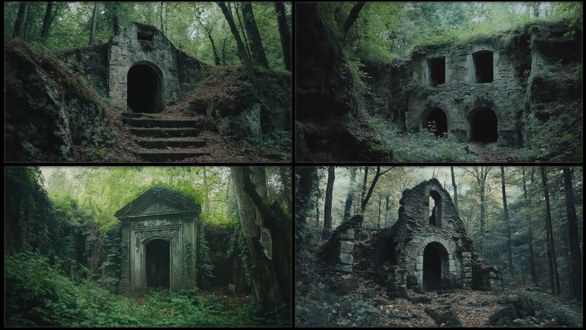 Ferial Concept - 🔹240 Ancient Forest Hideout - Environment Concept Reference Image Pack v.377 |4K|