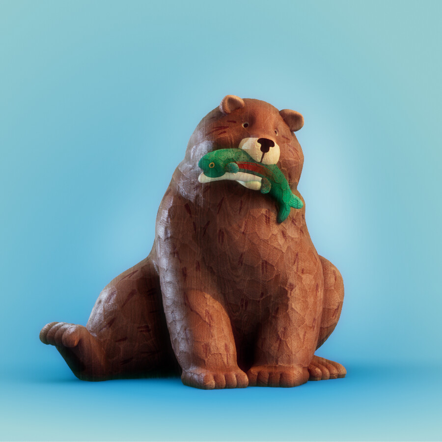 ArtStation - Wood Bear