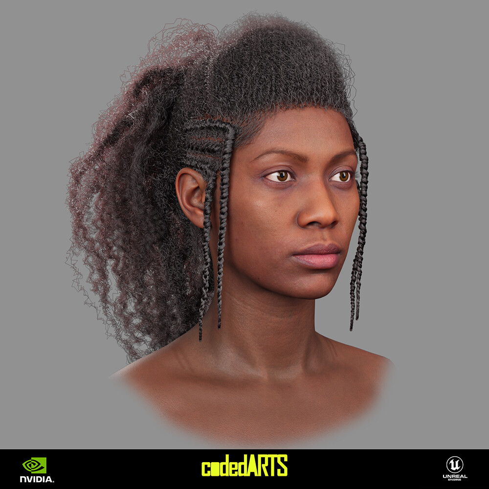 ArtStation - Crafting Authentic 4C Hair in Games – The Coded Arts Approach