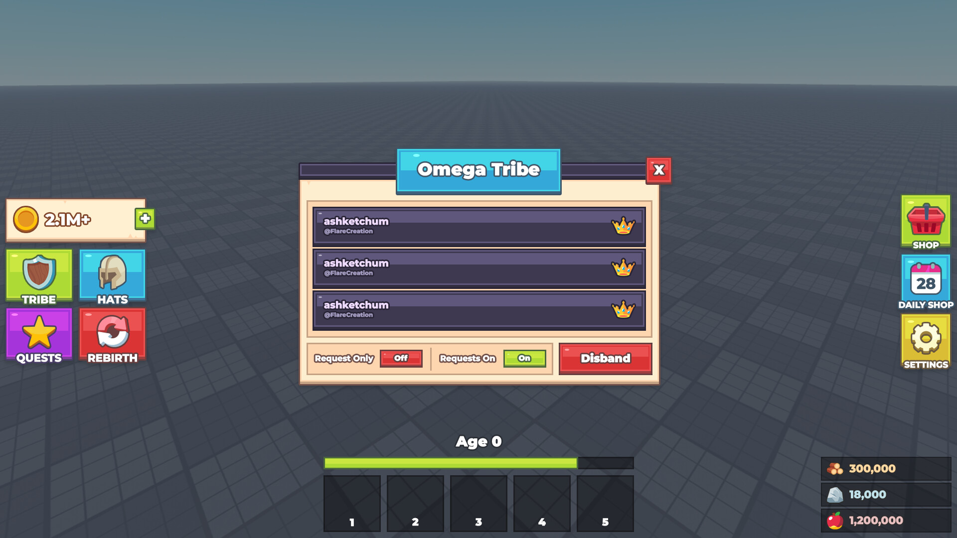 ArtStation - Tribe Survival - UI/UX