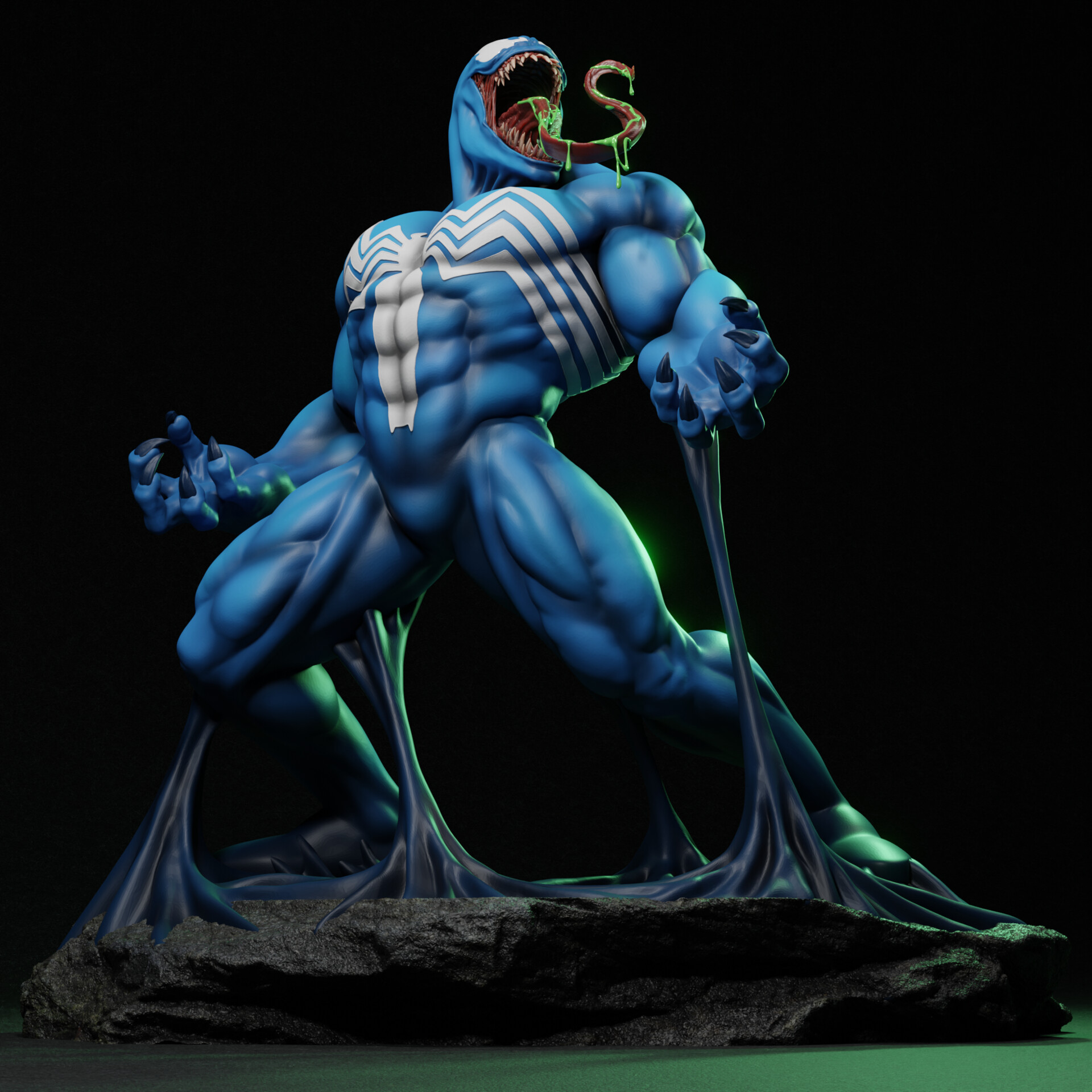 ArtStation - Venom Marvel Vs Capcom Statue
