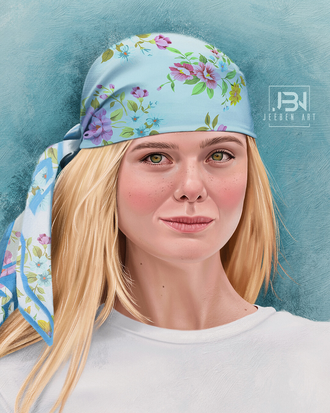 Jeeben Art - Elle Fanning Portrait